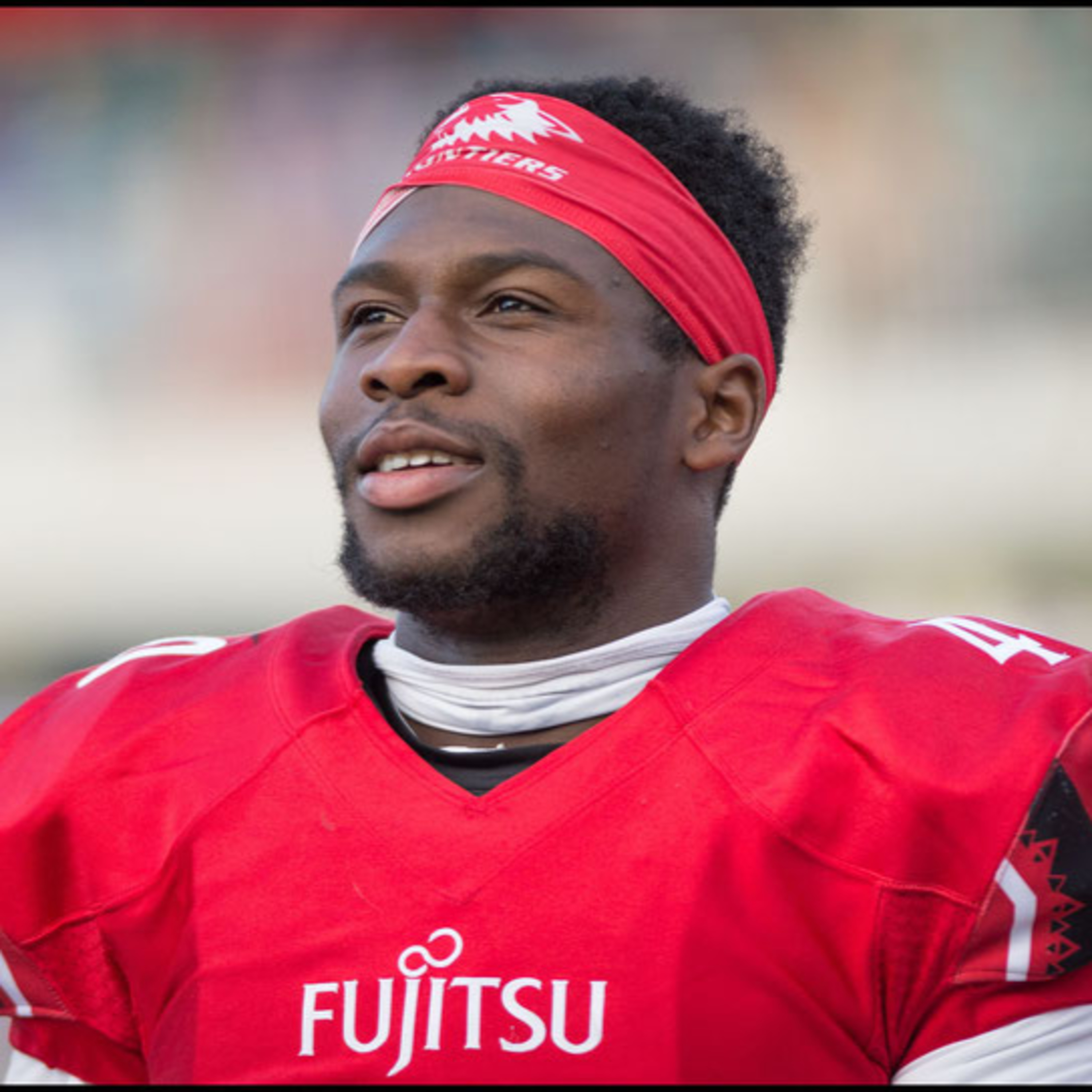 Pro Football Player Al-Rilwan Adeyemi (Adey) X-League Japan Fujitsu ...