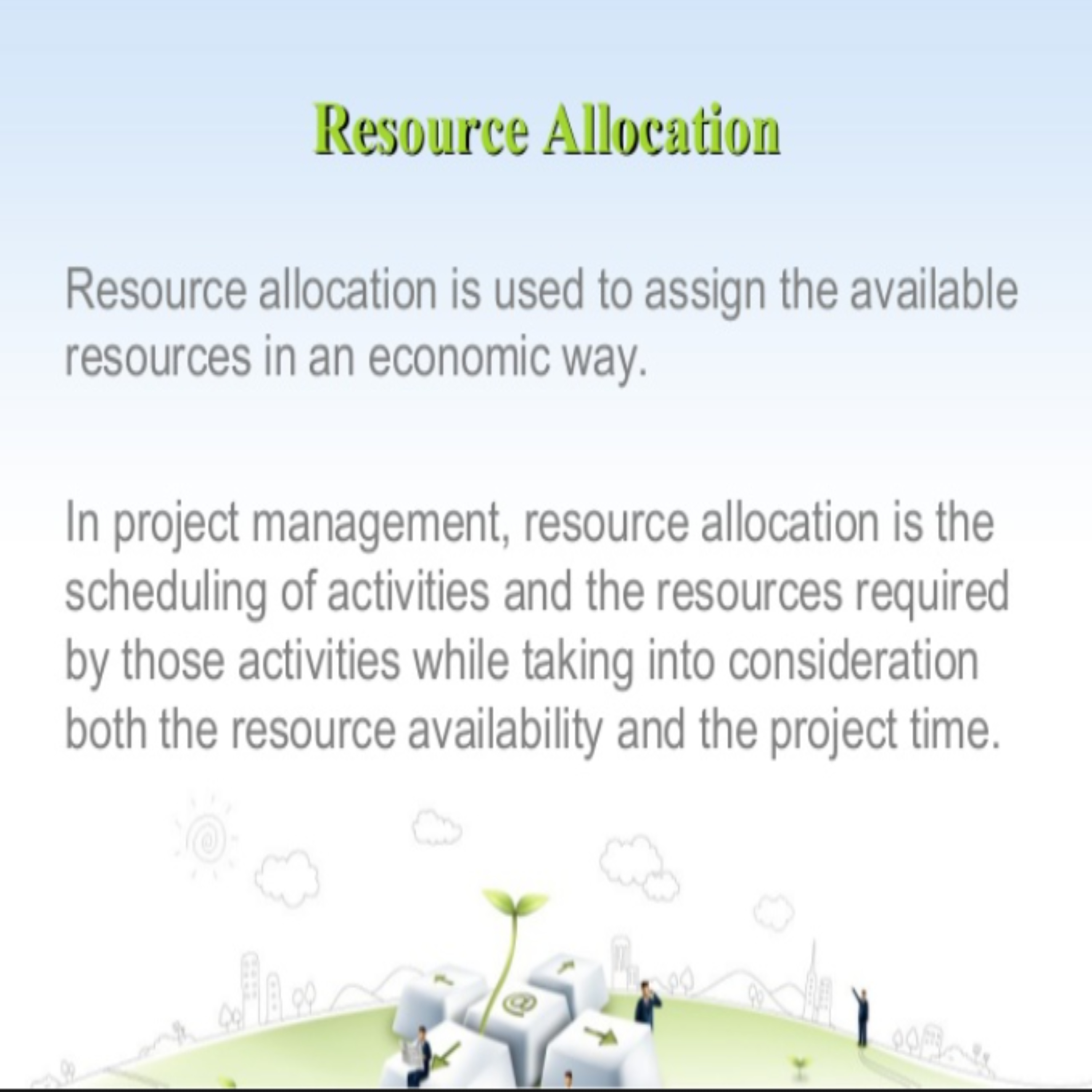 Create A Realistic Project Schedule - Allocate Activity Resources ...