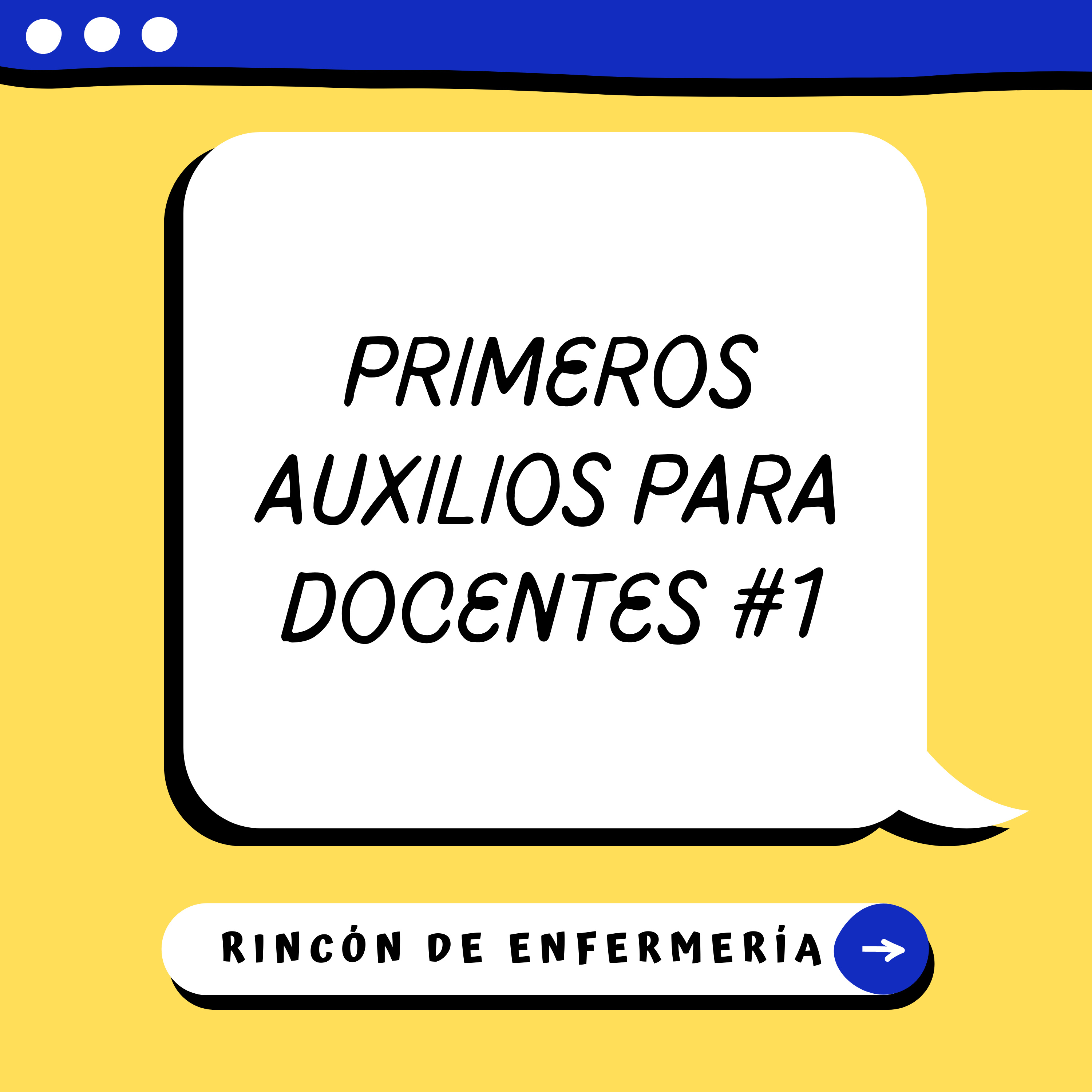 PRIMEROS AUXILIOS PARA DOCENTES #1 – RINCÓN DE ENFERMERÍA – Podcast ...