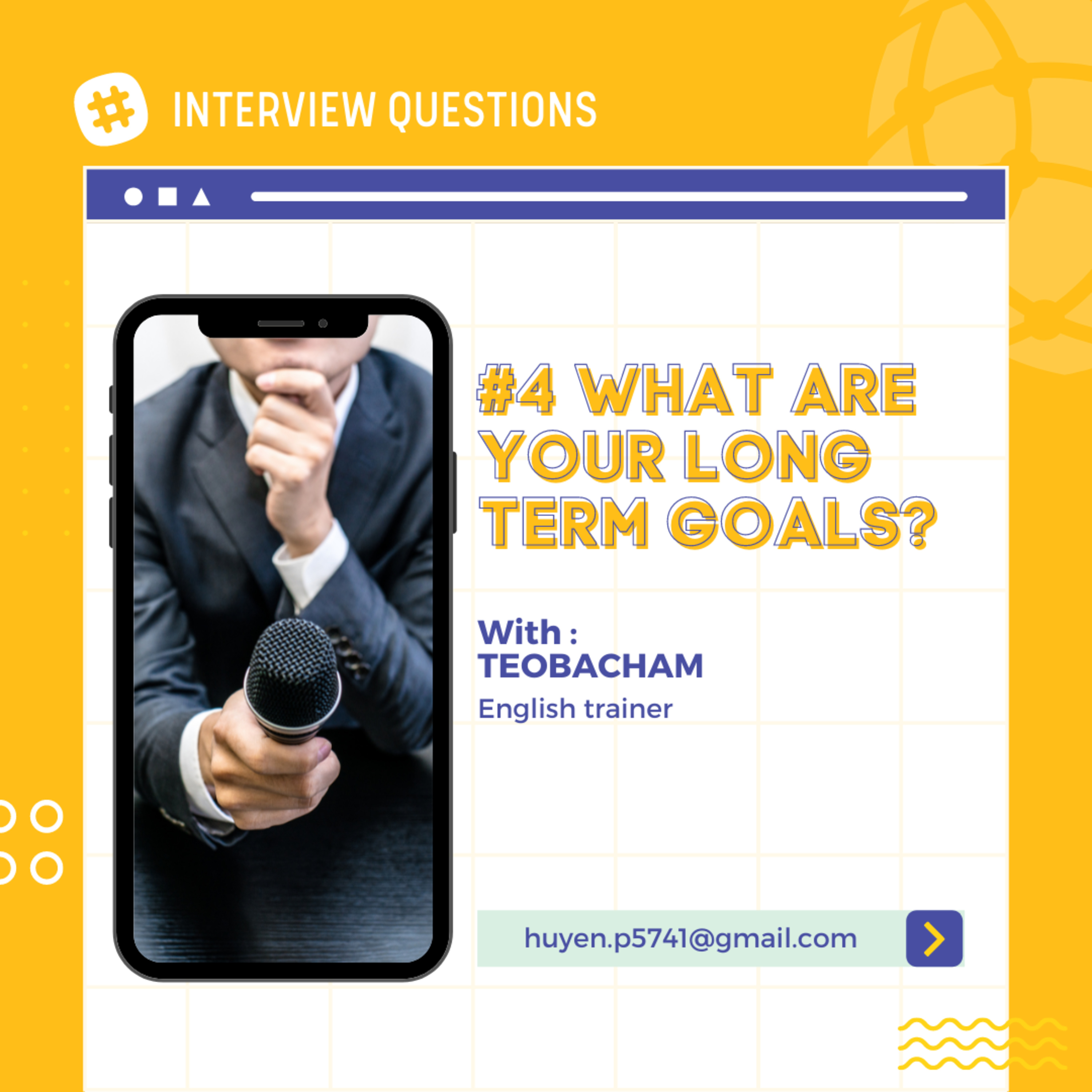 #4 What are your long term goals? – BASIC INTERVIEW QUESTIONS 1 ...