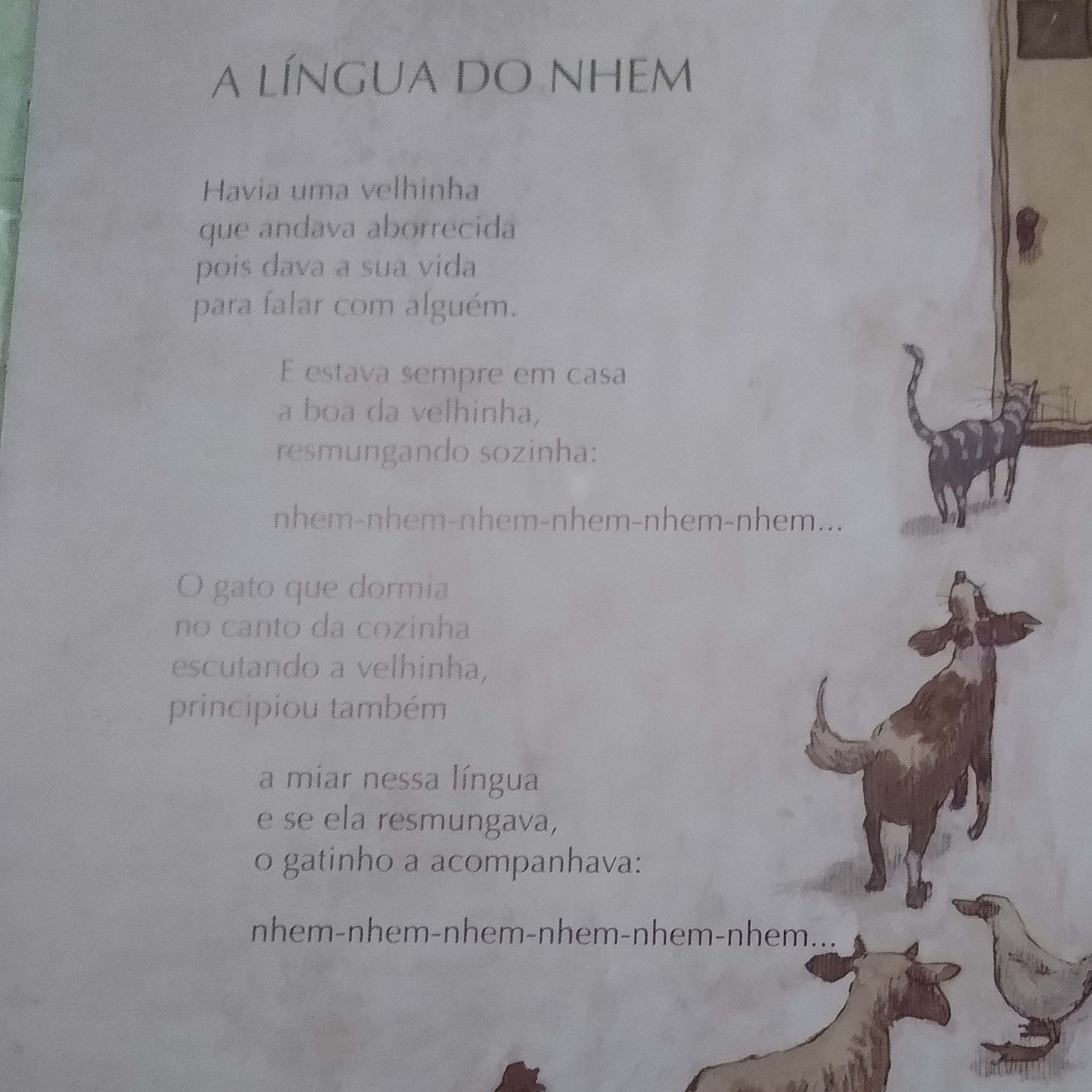 Poema A língua do nhem - 5 Ano Professora Leni by PodPoema - Professora ...