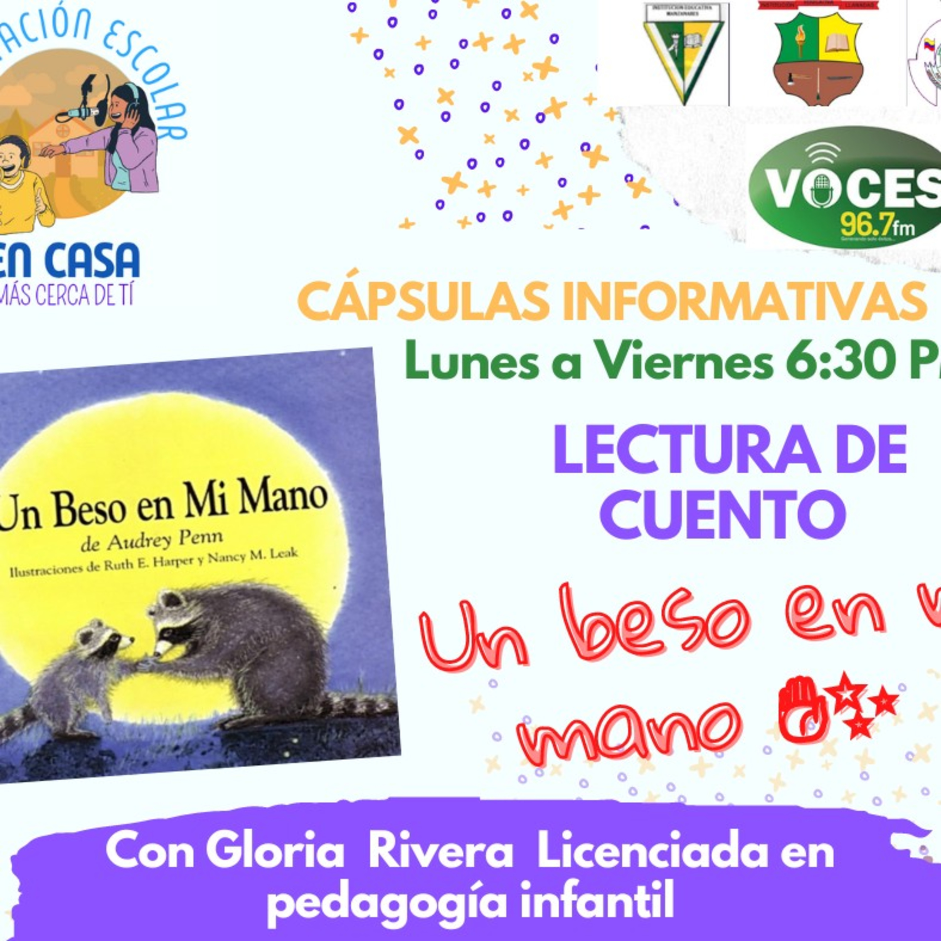 Lectura de cuento un beso en mi mano – Orientación Escolar En Casa ...