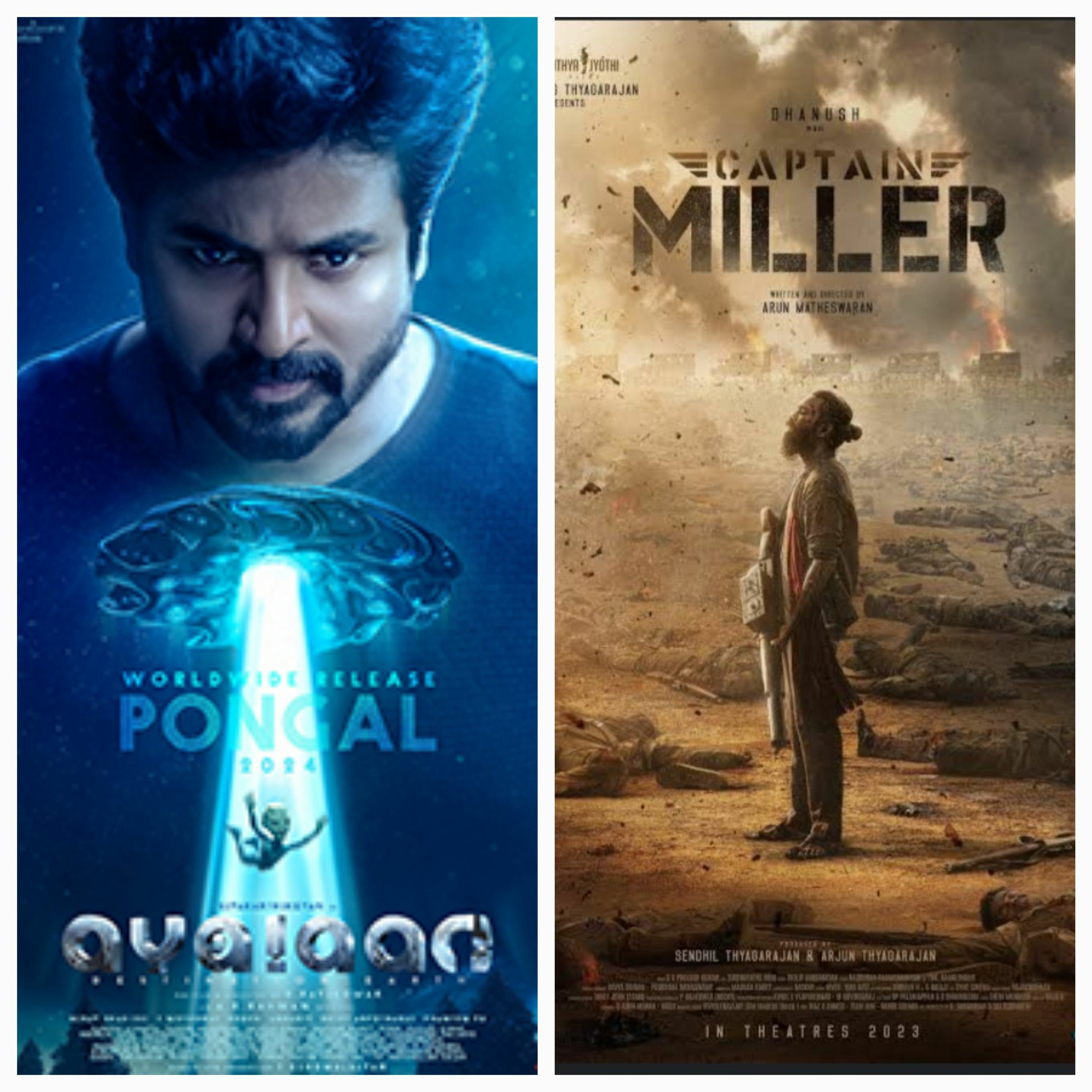 HAPPY PONGAL ️ AYAALAN VS CAPTAIN MILLER VS MERRY CHRISTMAS .A CLASH ...