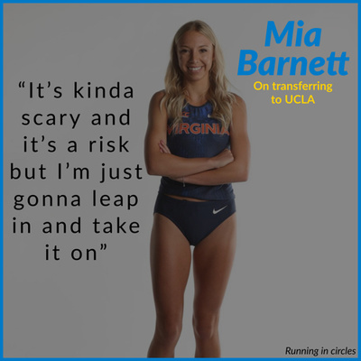 Mia Barnett Discusses transferring to UCLA, her memories from Virginia, and more! by Running In ...