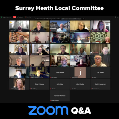 Surrey Heath Local Committee Public Q&A by Paul Deach