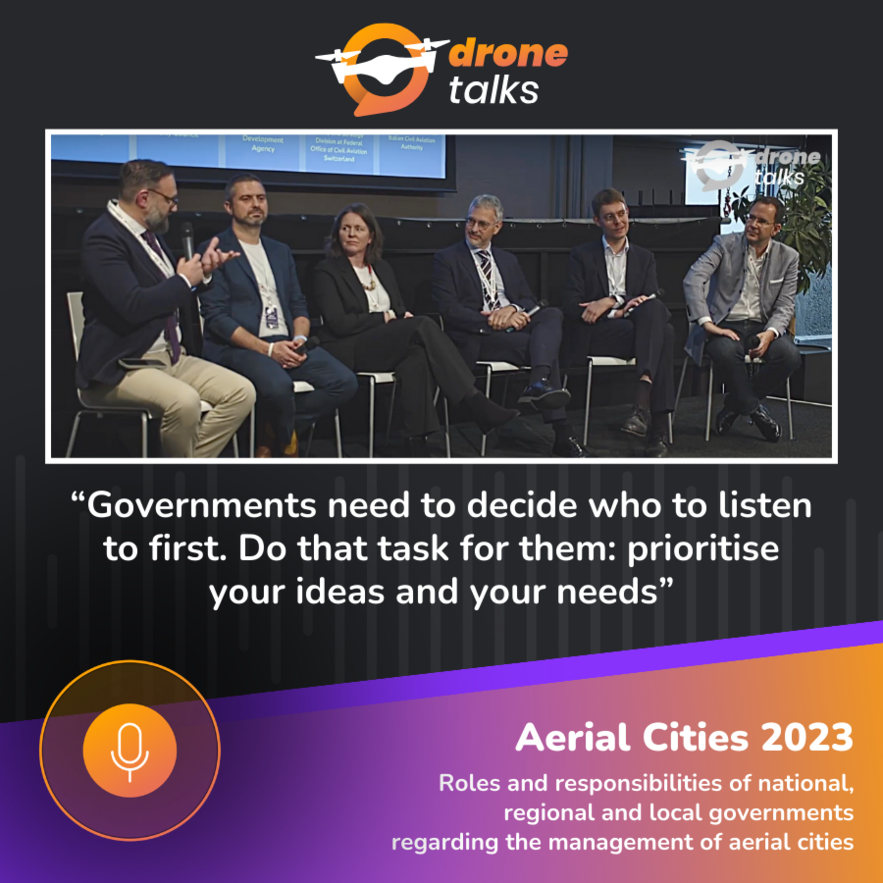 DroneTalks | Government roles and responsibilities in Aerial Cities management | AerialCities ...