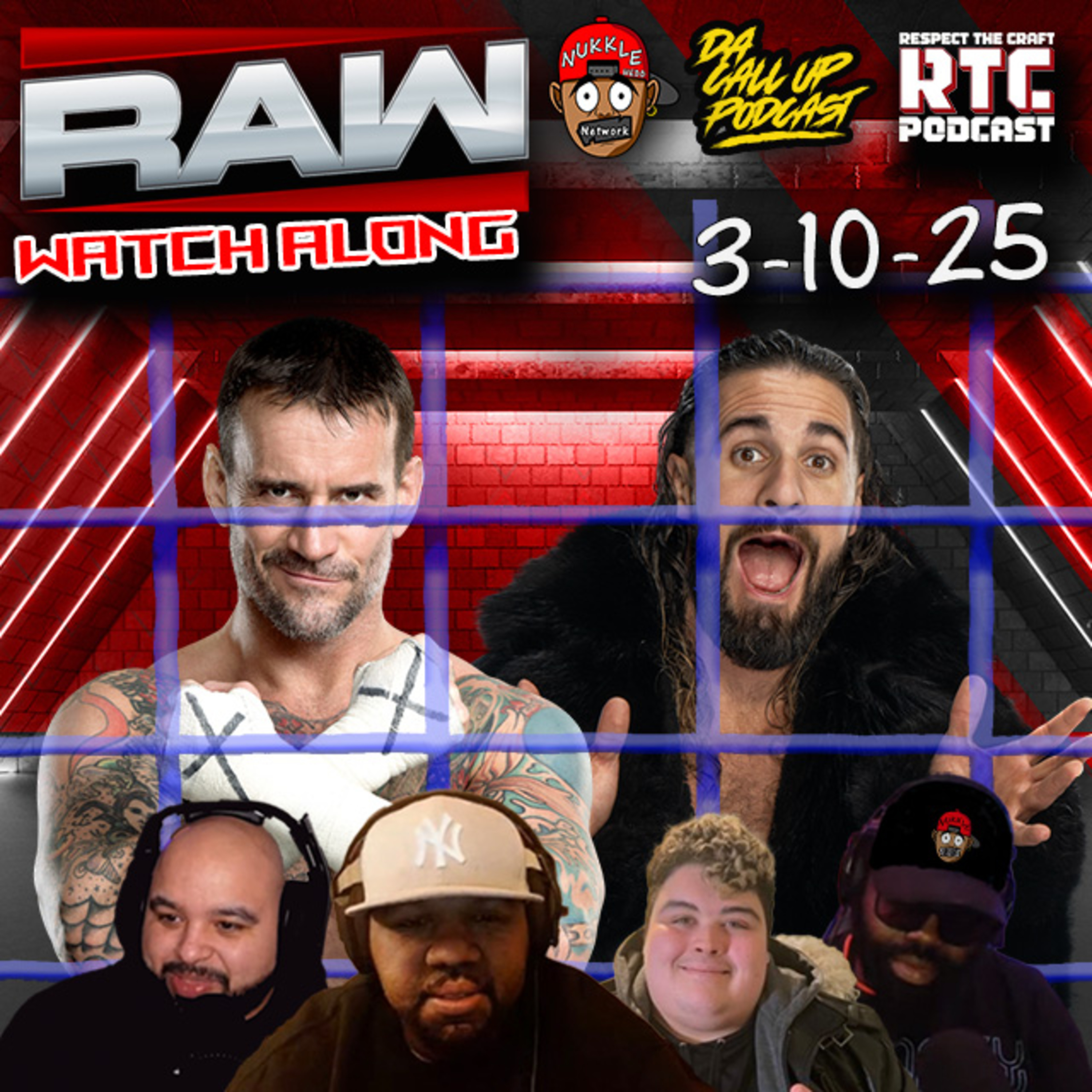 MONDAY NIGHT RAW LIVE STREAM 3-10-25- CM Punk vs Seth Rollins Cage ...