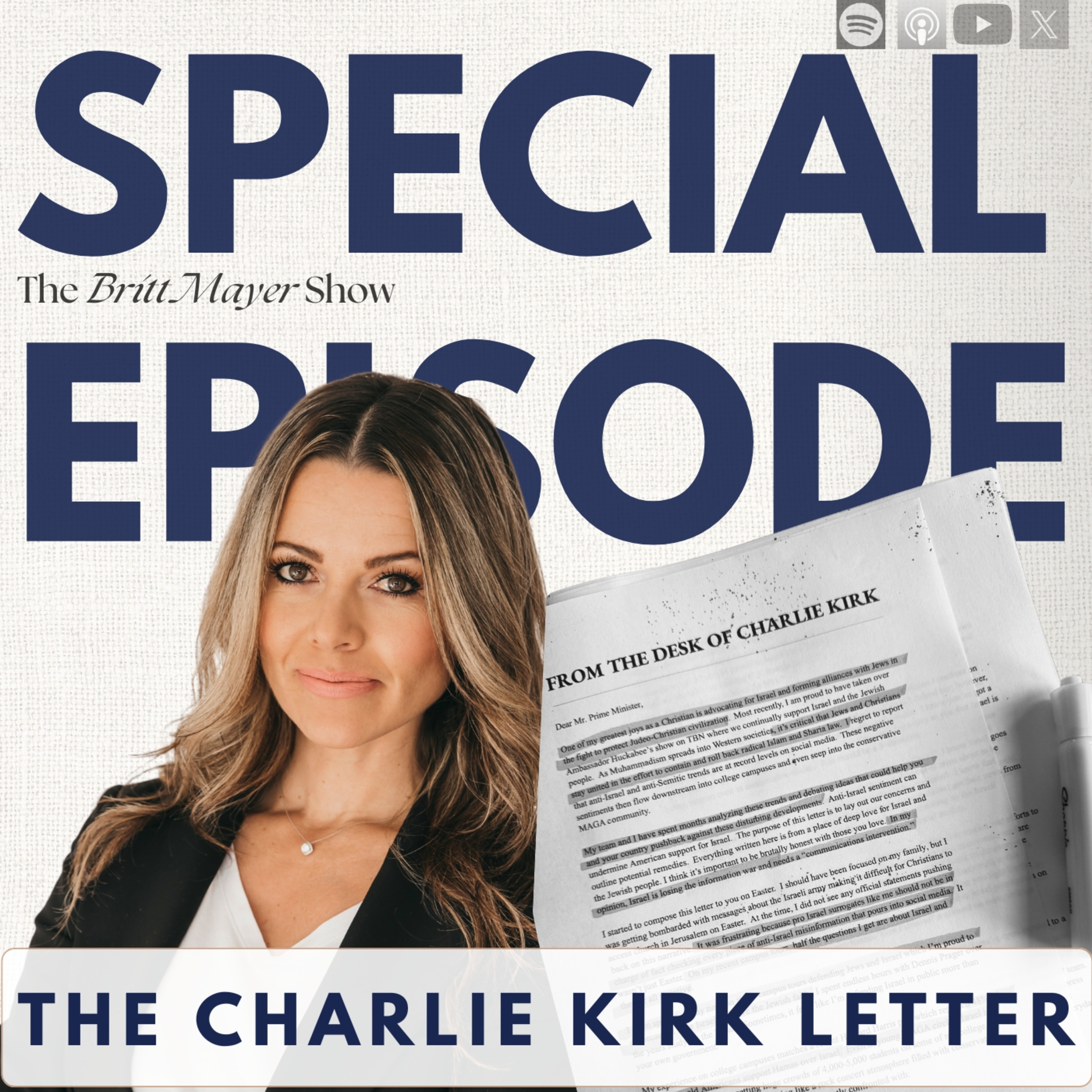 The Britt Mayer Show Podcast - The Charlie Kirk Letter | Free Listening ...