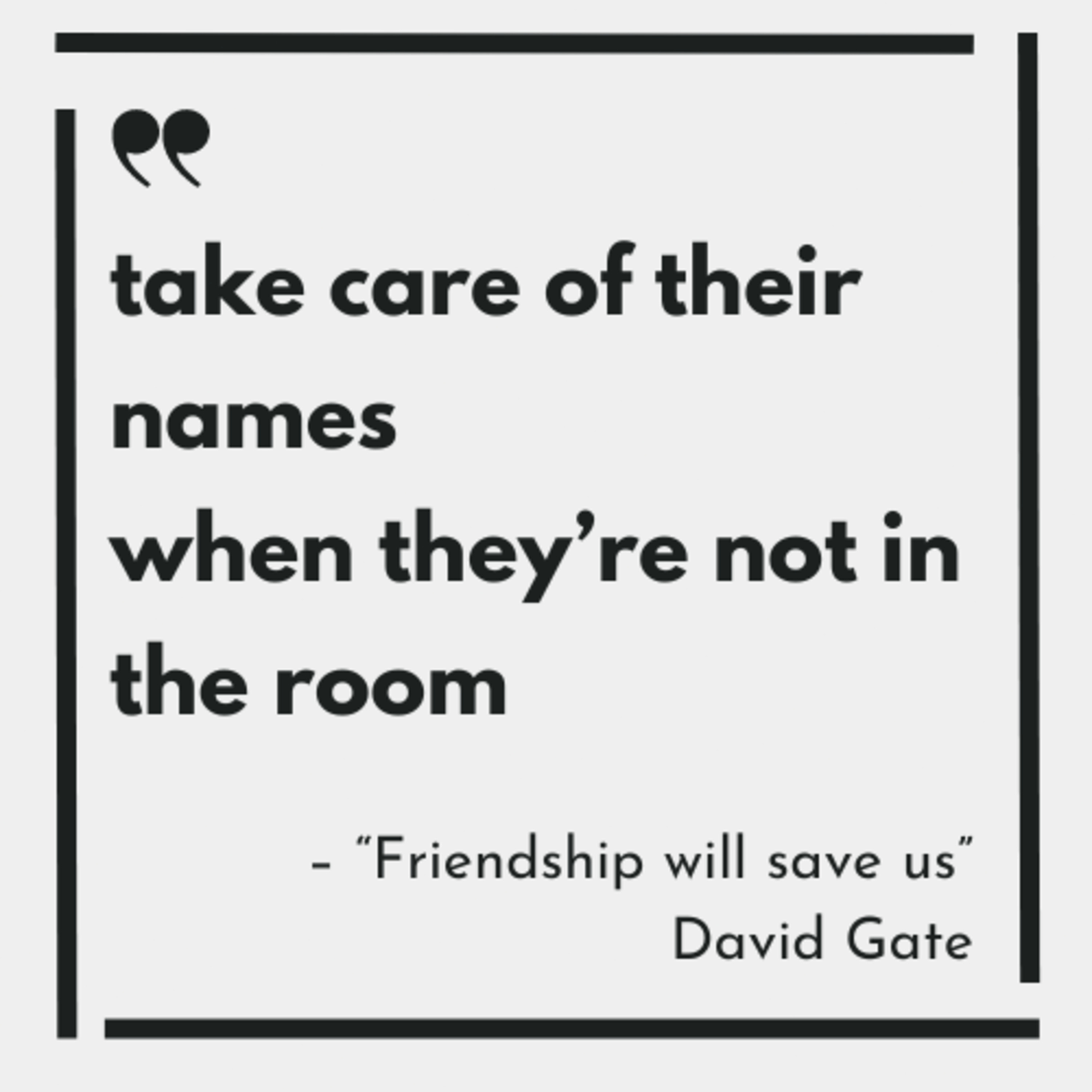 Ep. 189: "Friendship is what will save us" by David Gate – Poems for ...