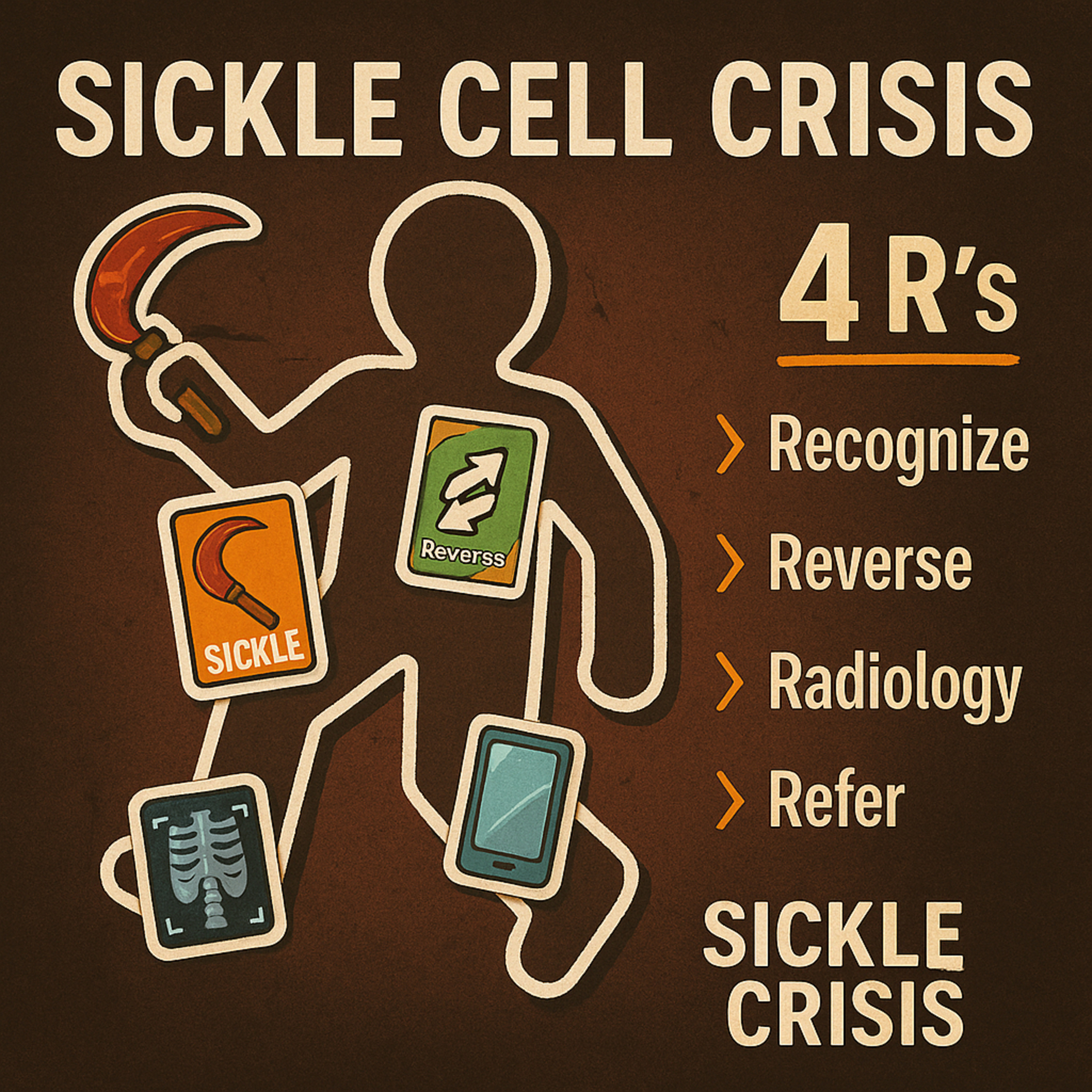 Sickle Cell Crisis: 4 R’s Mnemonic — Recognize, Reverse, Radiology ...
