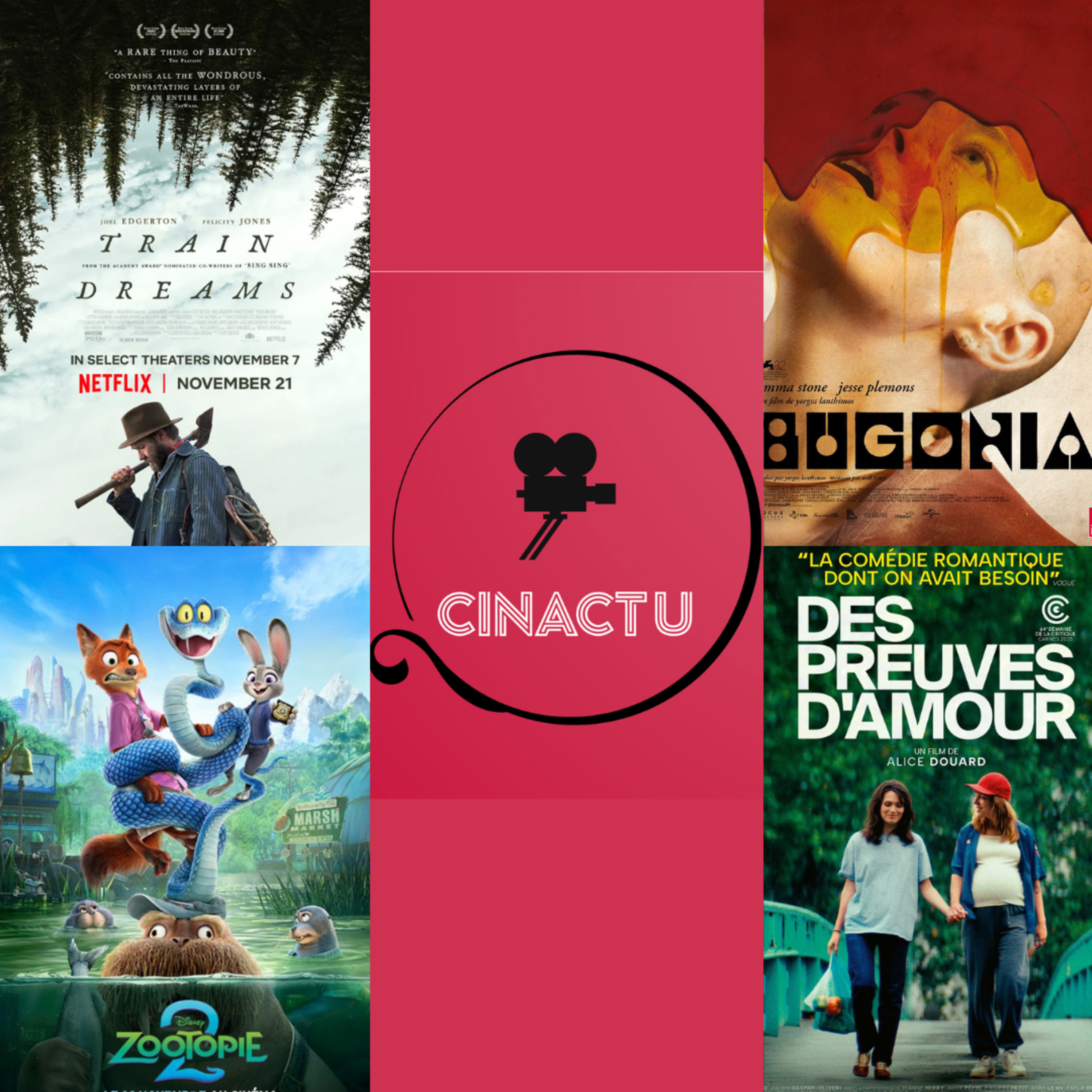 CinActu #48: Train Dreams, Zootopie 2, Wicked 2, La Voix de Hind Rajab ...