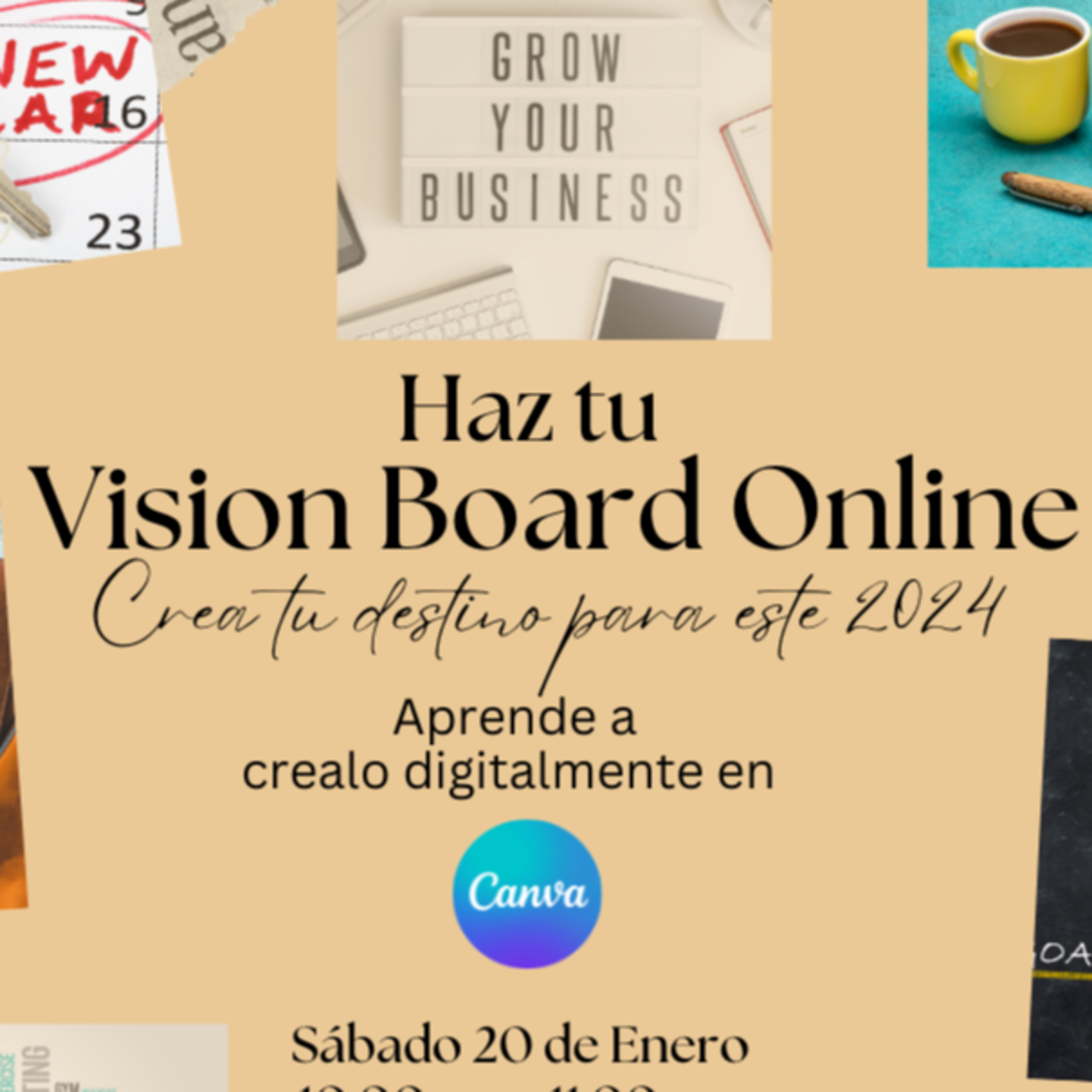 Como crear tu vision board 2024 usando canva – Negocios y Finanzas ...