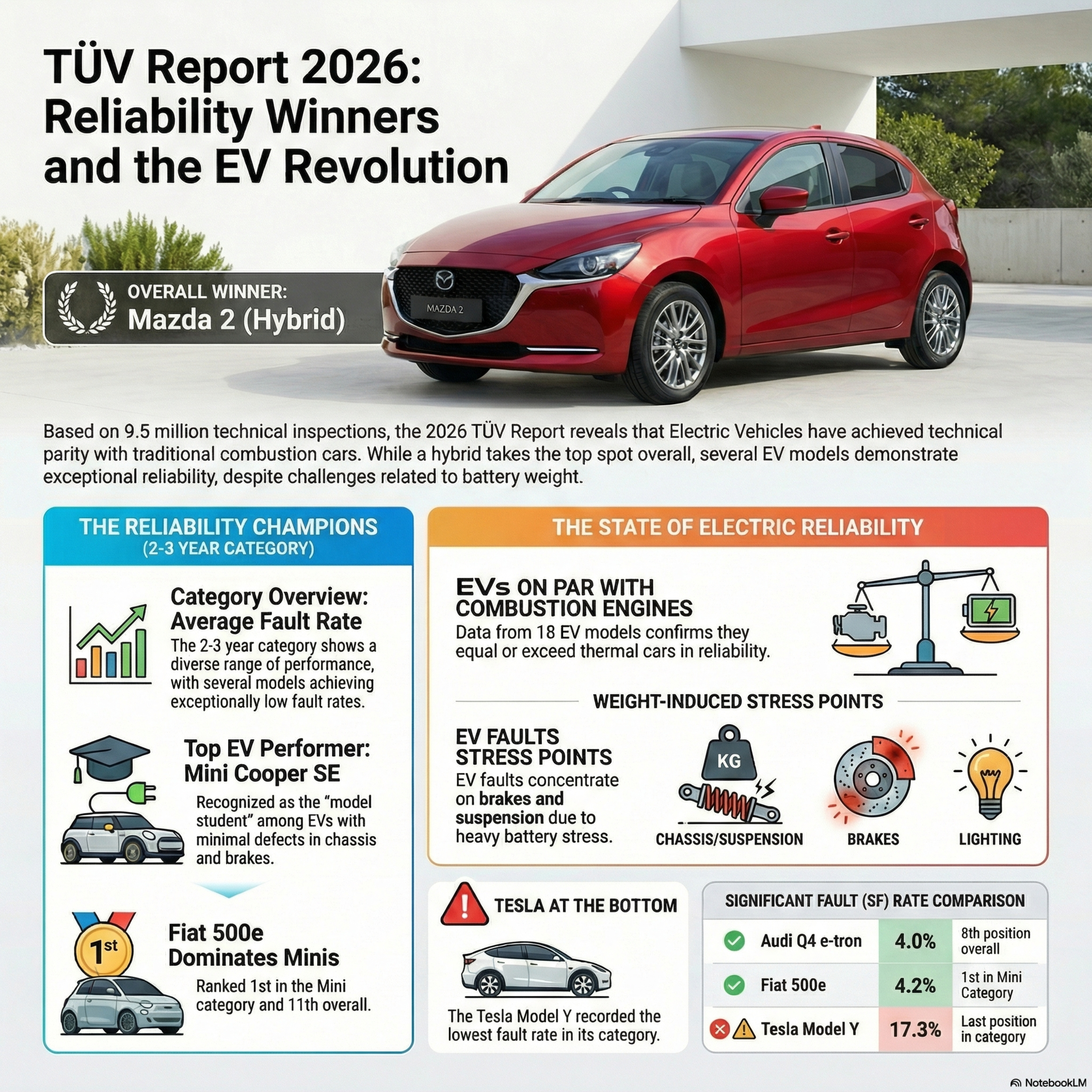 TÜV Report 2026: Reliability and Performance of Electric Vehicles ...