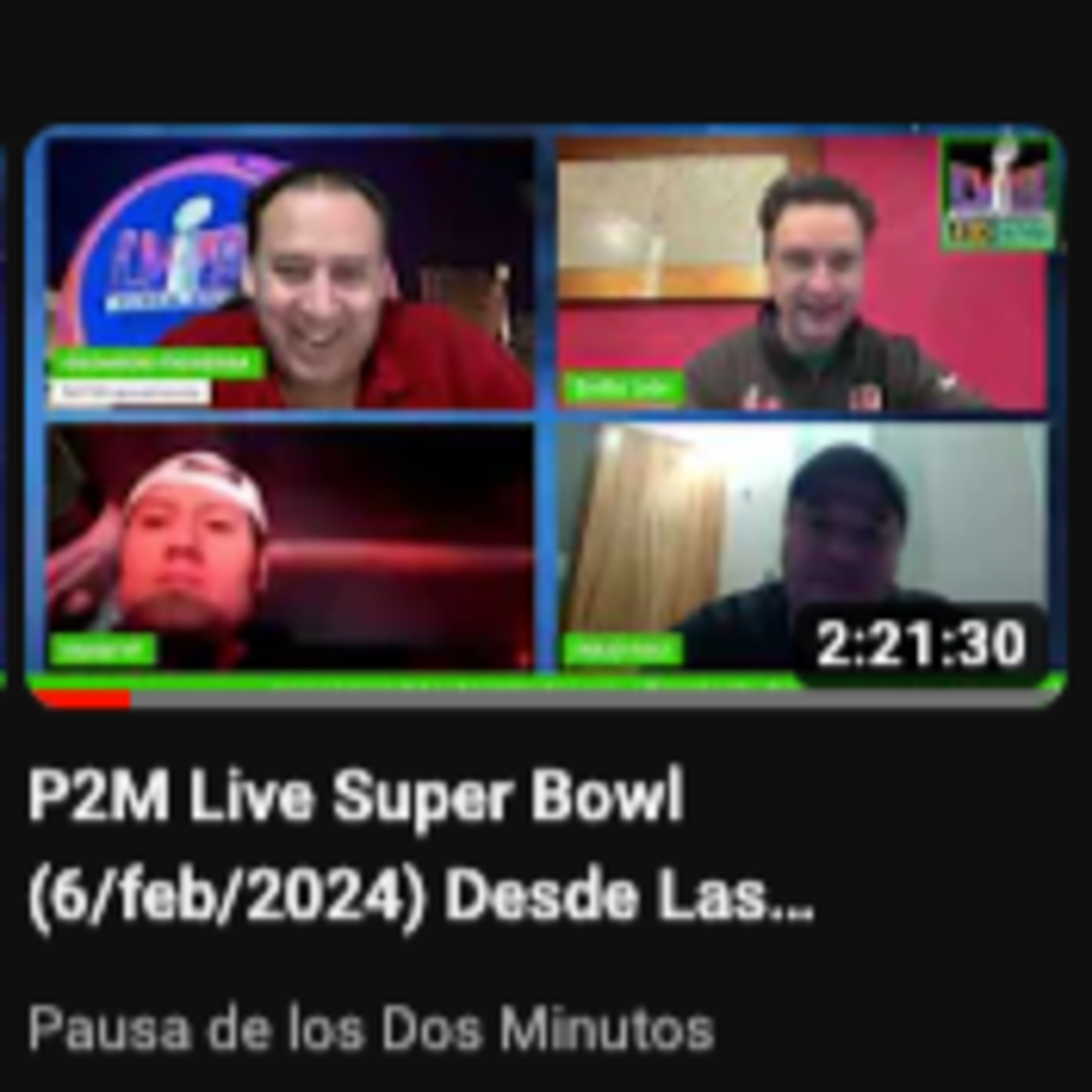 P2M Live Super Bowl (6/feb/2024) Desde Las Vegas | Invitado Emilio León ...
