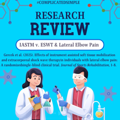 Research Review: IASTM vs. ESWT for Lateral Elbow Pain by Clinically ...