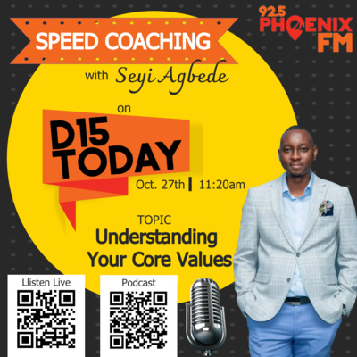 Understanding Your Core Values - Speed Coaching on 92.5 Phoenix FM by Impact Nuggets
