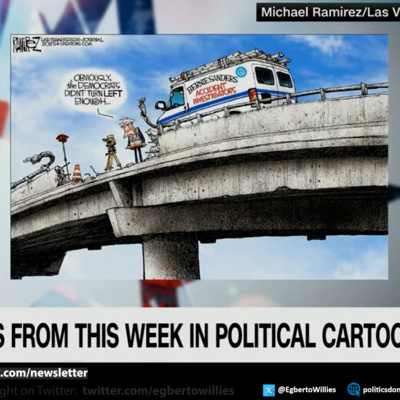 This Bernie Sanders Accident Investigator cartoon is a form of ...