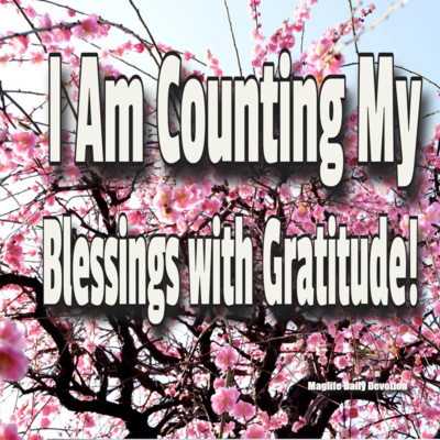 I Am Counting My Blessings with Gratitude! by MagLife Daily Devotional
