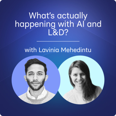 Ep. 27 - Where is the actual value for AI in L&D? – Lavinia Mehedintu ...