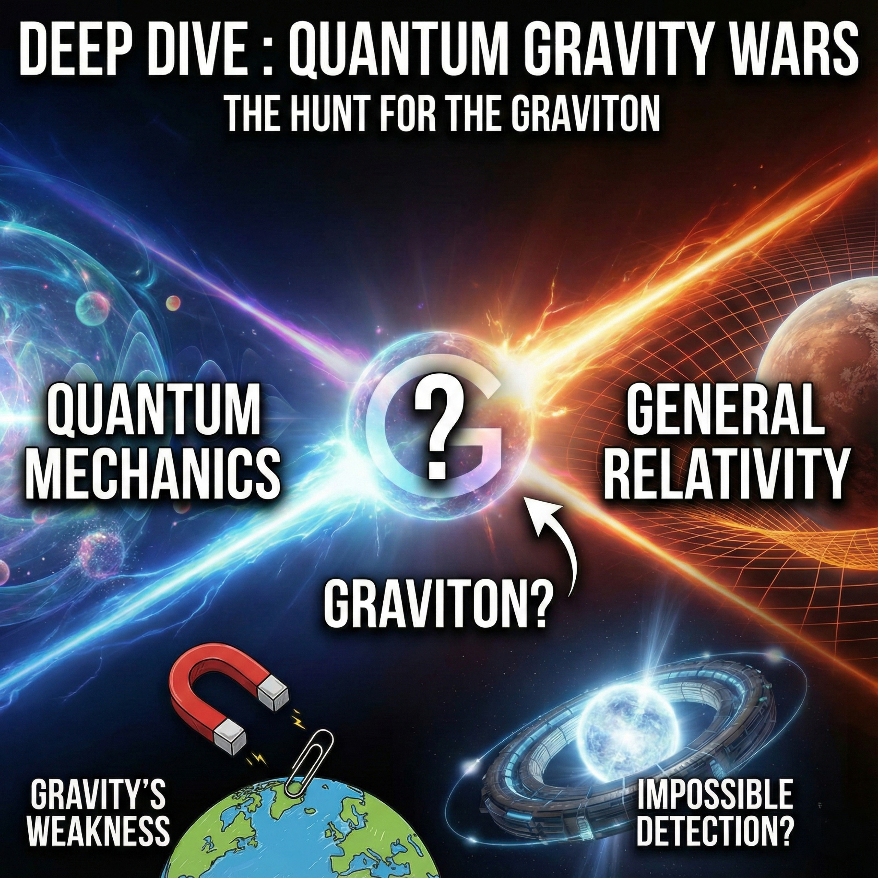 Quantum Gravity wars: Secrets behind the Gravity and elusive particles - Podcast Analytics ...